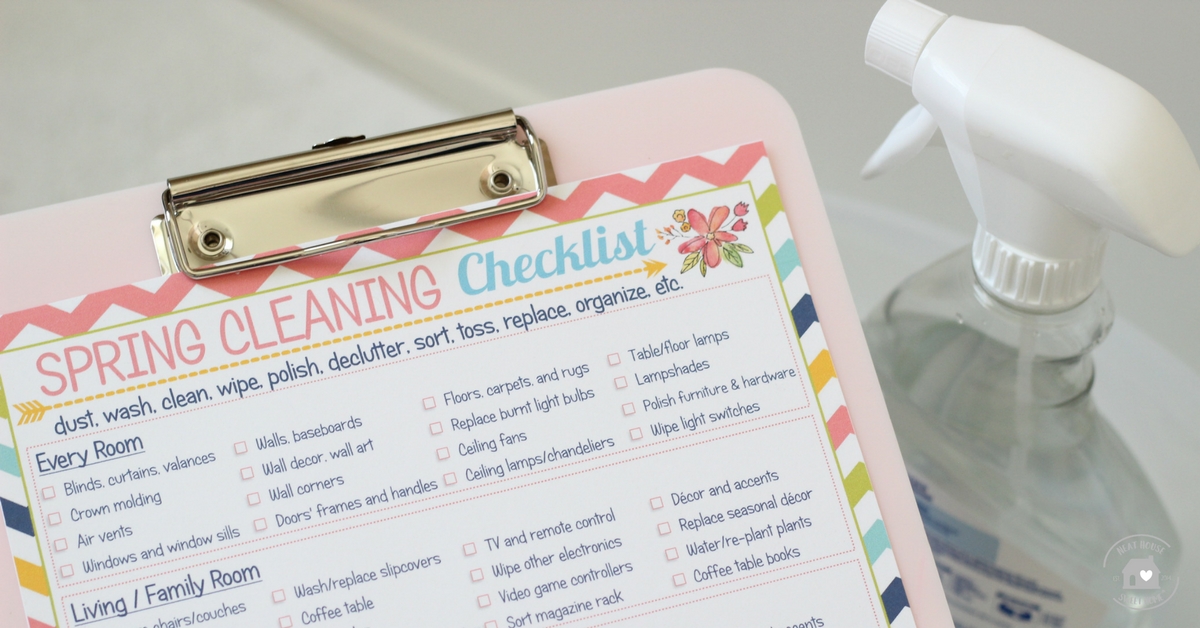 Spring Cleaning Checklist - Free Template Download
