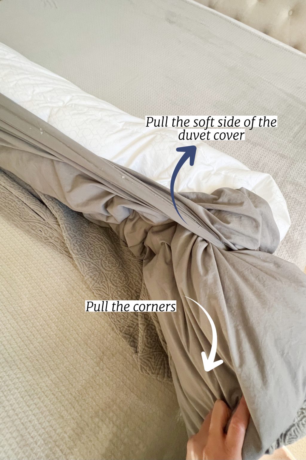 How to Put a Duvet Cover By Yourself • Flavia Andrews