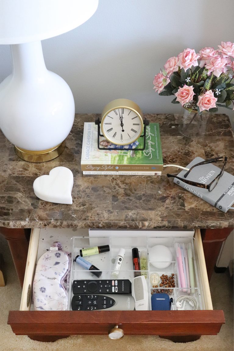 Neat and Organized Nightstand • Neat House. Sweet Home