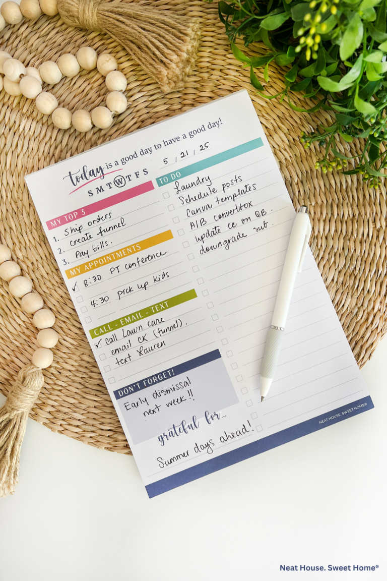 How to Plan Your Day and Be Productive • Neat House. Sweet Home